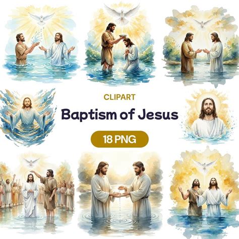 Baptism Of Jesus Clipart 18 Christian Png Watercolor John The Baptist