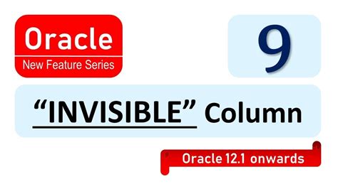 Oracle Invisible Column Youtube