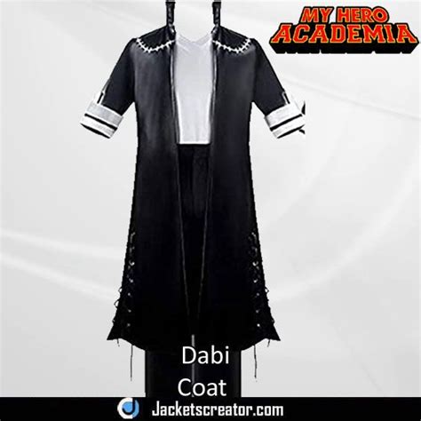 My Hero Academia Dabi Jacket Jackets Creator Black Leather Coat