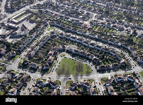 High Level Oblique Aerial View South Of Ruislip Houses And Suburbs