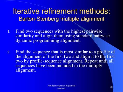 Ppt Multiple Sequence Alignment Methods Powerpoint Presentation Free Download Id6706786