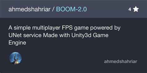 Github Ahmedshahriarboom 20 A Simple Multiplayer Fps Game Powered