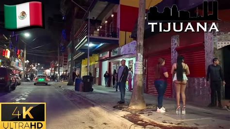 🇲🇽 Tijuana Streets At Night Zona Norte 4k Youtube