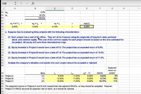 Solved Only need answer E. Please show excel formula. E. | Chegg.com