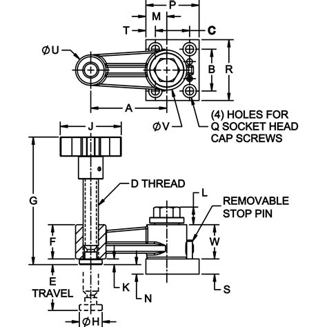 Swing Clamp Assemblies Flange Mounted Knob Handle Carr Lane