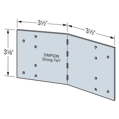 Simpson Tjc37 16 Gauge Jack Truss Connector G90 Galvanized Upgrade