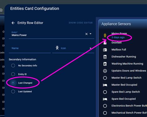 create a card on lovelace that shows me the last time a door sensor