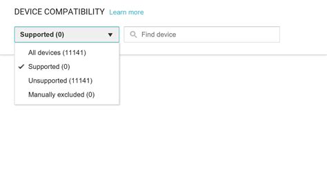 Android App Does Not Seem To Be Compatible With Any Device Stack