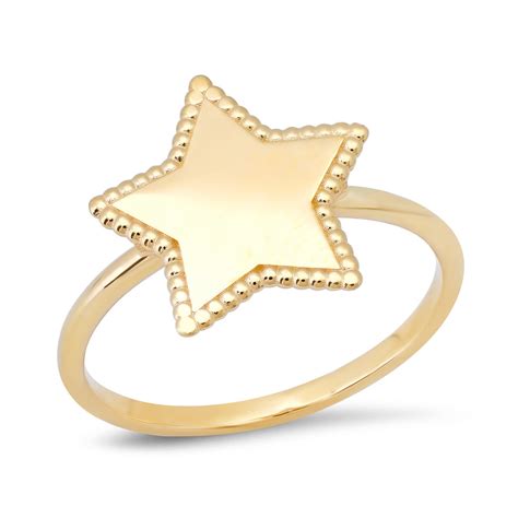 14k Gold Star Ring The Hailey Shop