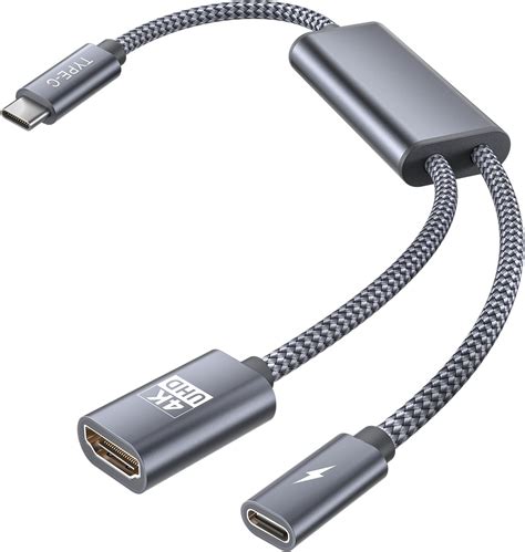 Jp Basesailor Usb Type C To Hdmi 変換アダプタ [4k解像度] タイプc 100w Pd急速充電ポート、2 In 1 タイプc To