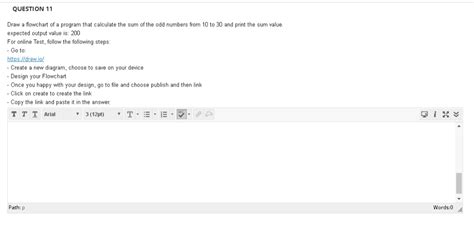 Solved QUESTION Draw A Flowchart Of A Program That Chegg