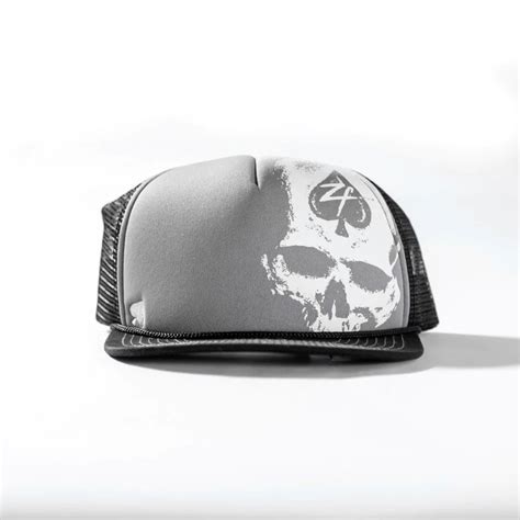 Zero Foxtrot кепка Skull Trucker Gray Maverick — брутальнi чоловiчi футболки