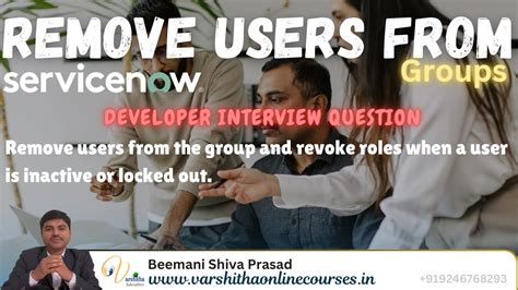 Servicenow Developer Interview Question Remove Users From Groups