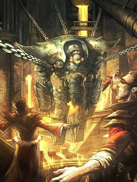 Iron Golem Human Steel Golem Art Iron Golem Art Warforged
