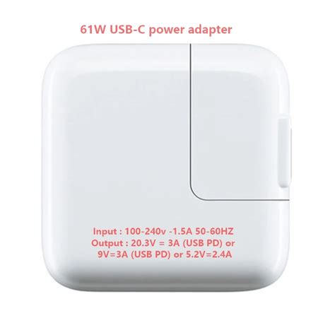 Original 61W USB C Power Adapter For Apple Macbook Pro Charger Universal For Iphone Ipad Fast