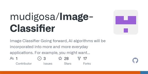 Github Mudigosaimage Classifier Image Classifier Going Forward Ai Algorithms Will Be