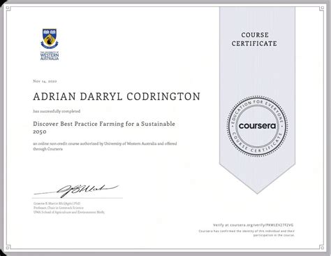 Thanks The University Of Western Australia For This Wonderful Agricultural Course Learnt Alot