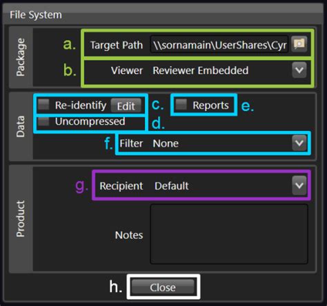 Configure Destination File System