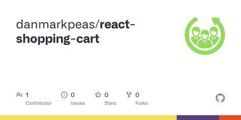 GitHub Danmarkpeas React Shopping Cart