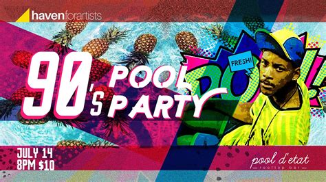 90s Pool Party • Haven For Artists