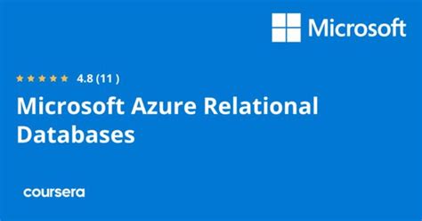 Microsoft Azure Relational Databases Coursya