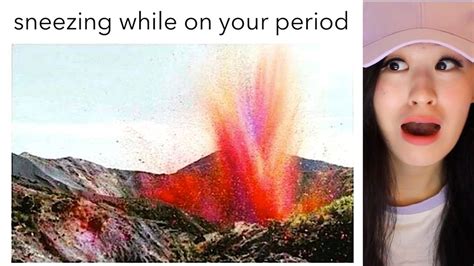 Girls On Their Period Sneeze