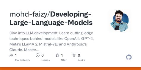 Github Mohd Faizydeveloping Large Language Models Dive Into Llm