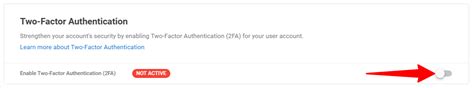 Setup Two Factor Authentication 2fa