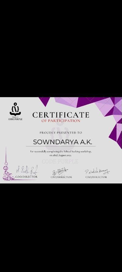 sowndarya kannan on linkedin ethicalhacking workshop2022 ethicalhacker successfully