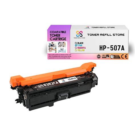 Used Trs 507a Ce401a Cyan Compatible For Hp Laserjet M551dn Toner Cartridge Ubb Threads