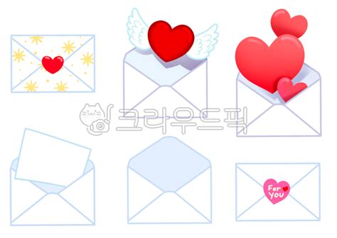 하트 편지 봉투 러브레터 편지봉투 사진 이미지 일러스트 캘리그라피 Grim작가