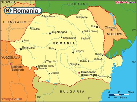 Rumunia Mapa