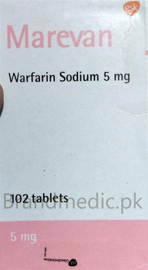 Marevan Tablet In Pakistan Available Only At Brandmedicpk