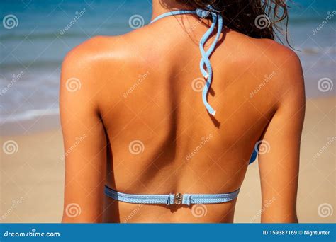 Beautiful Tanned Female Fitness Big Boobs Model In A Fashion Stylish