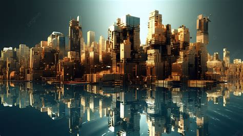 초현실적인 도시 비전 3d 그림 투시선 사각 라인 관점 배경 일러스트 및 사진 무료 다운로드 Pngtree