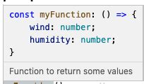 Typescript Jsdoc With Ts Show Return Interface Comments In Intellisense Stack Overflow