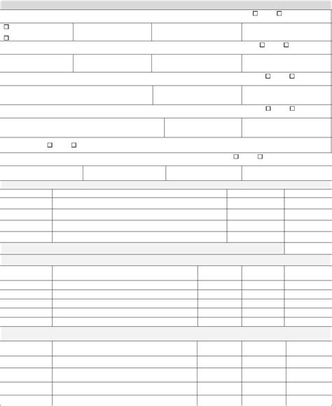 Financial Information Statement For Individuals Form In Word And Pdf