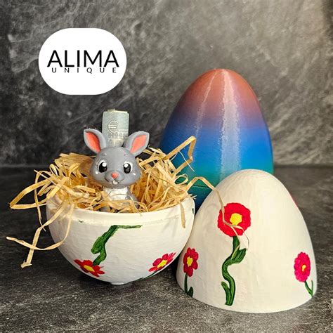 Easter Egg With A Bunny Money Giver 3d Model By Alima Unique Designs On Thangs