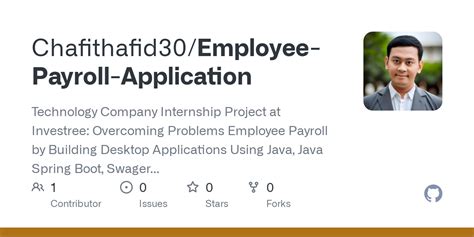 GitHub Chafithafid Employee Payroll Application Technology Company Internship Project At