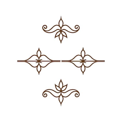 Premium Vector Dividers Thin Line Elements Set Border Underline For