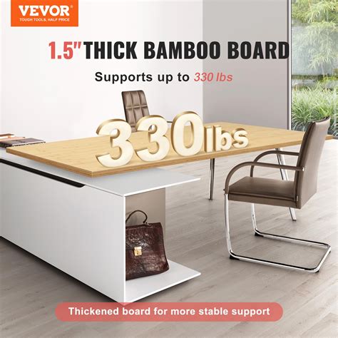 Vevor Bamboo Table Top 709 X 29 X 15 330 Lbs Load Capacity