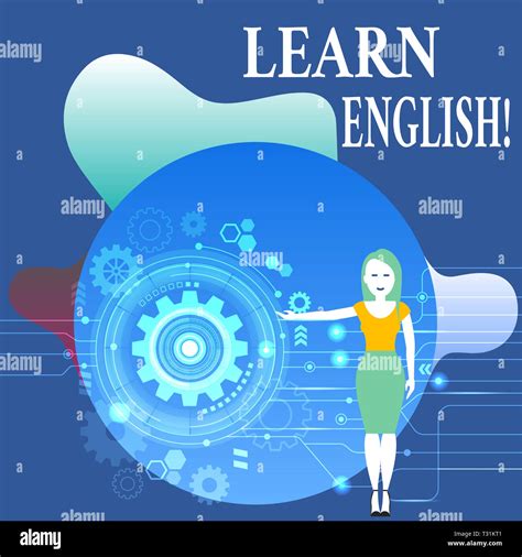 Writing Note Showing Learn English Business Concept For Gain Or