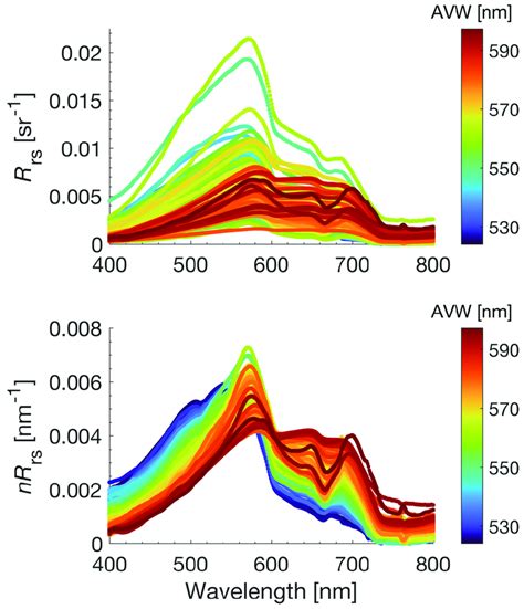 In Situ Hyperspectral Remote Sensing Reflectance R Rs λ Top And Download Scientific