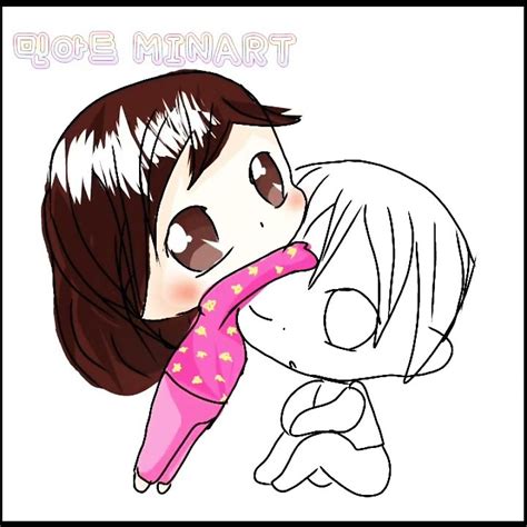 동생과 나 그리기 타임랩스 Youtube