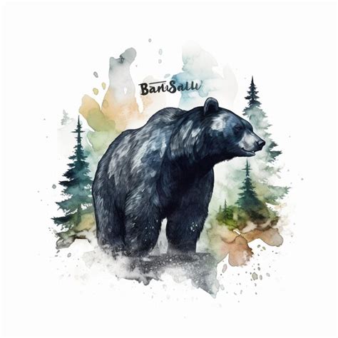 Premium Photo Photo Watercolor Bear
