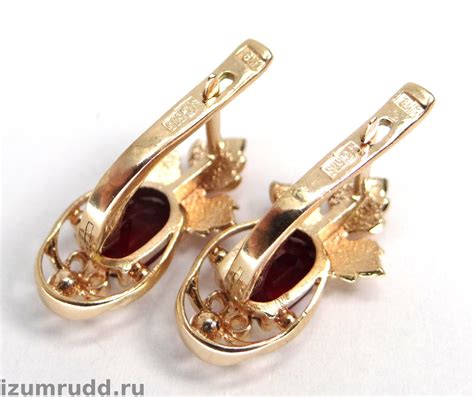 Золотые серьги 585 пробы