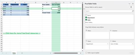 How To Automatically Refresh A Pivot Table In Excel Myexcelonline
