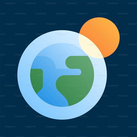 물 한 방울이 있는 파란색과 녹색 로고 벡터 Unsplash의 지구 이미지