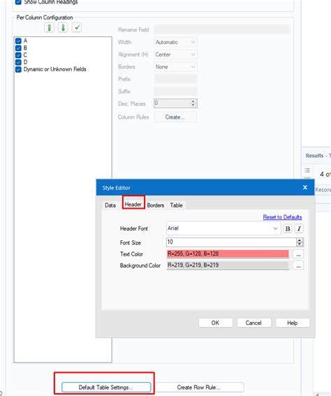 Solved How To Highlight Table For Email Output Alteryx Community