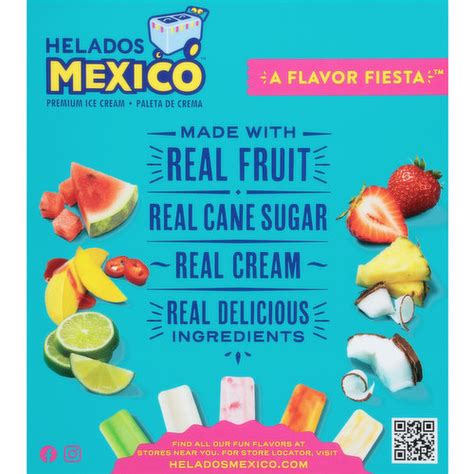 Helados Mexico Ice Cream Bars Premium Coconut Smart And Final